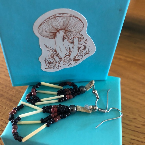 Native American | Jewelry | Handcrafted Beaded Porcupine Quill Earrings ...